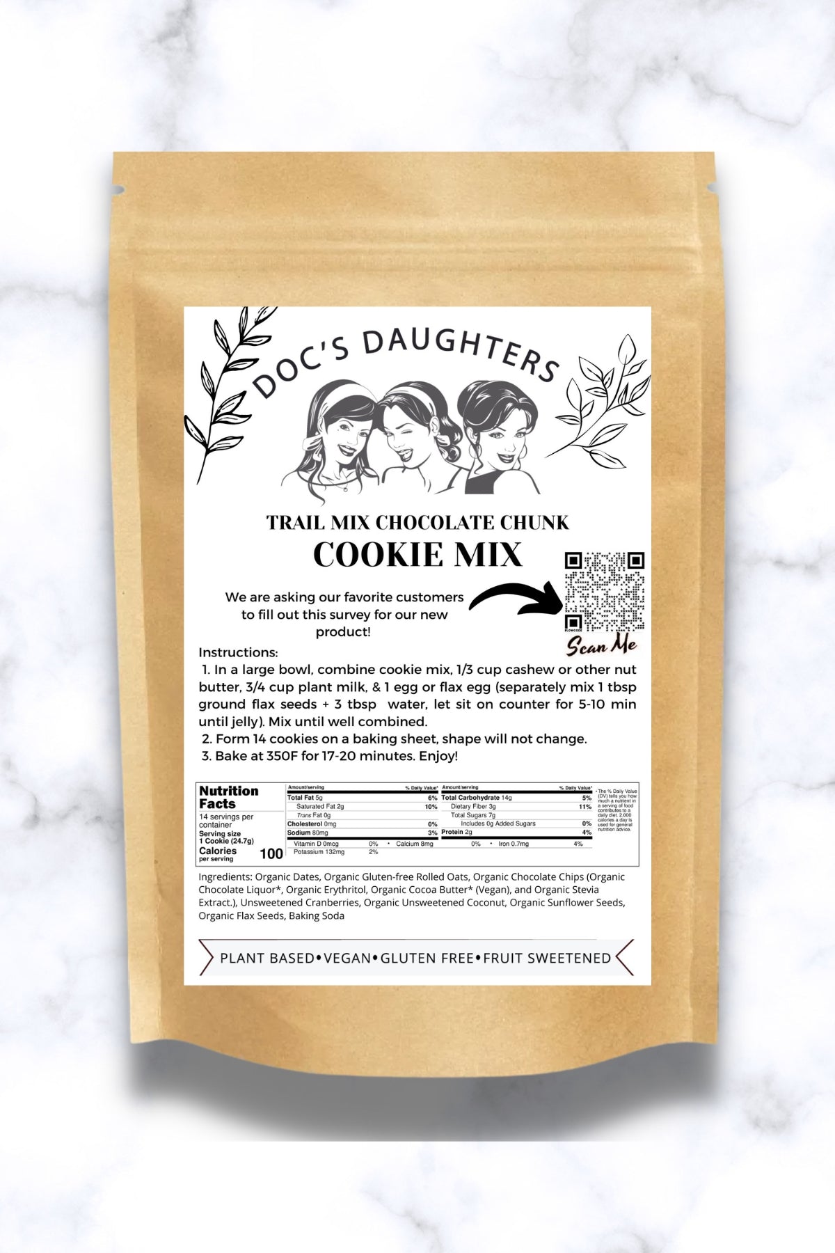 Chocolate Chip Oatmeal Raisin Cookie Mix (1, 3, or 6 pack) – Doc's Daughters